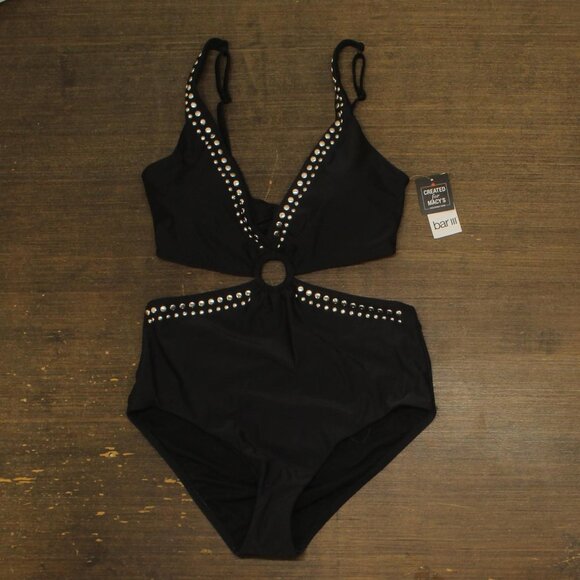 Bar III | Swim | Bar Iii Womens Tell Me About It Studded One Piece ...